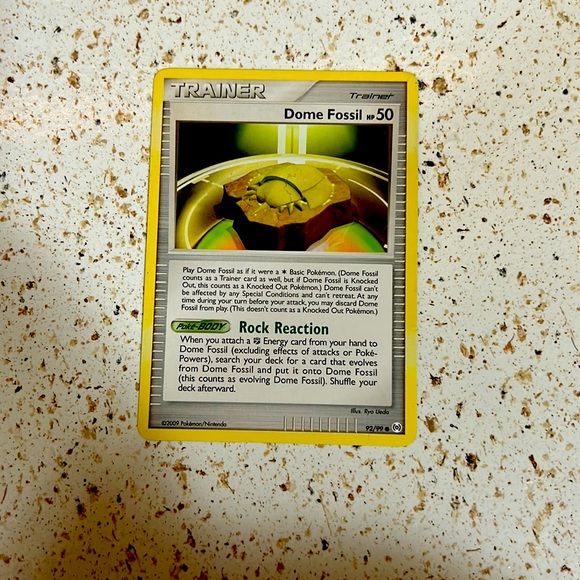 Toys | Dome Fossil Pokmon Card | Poshmark